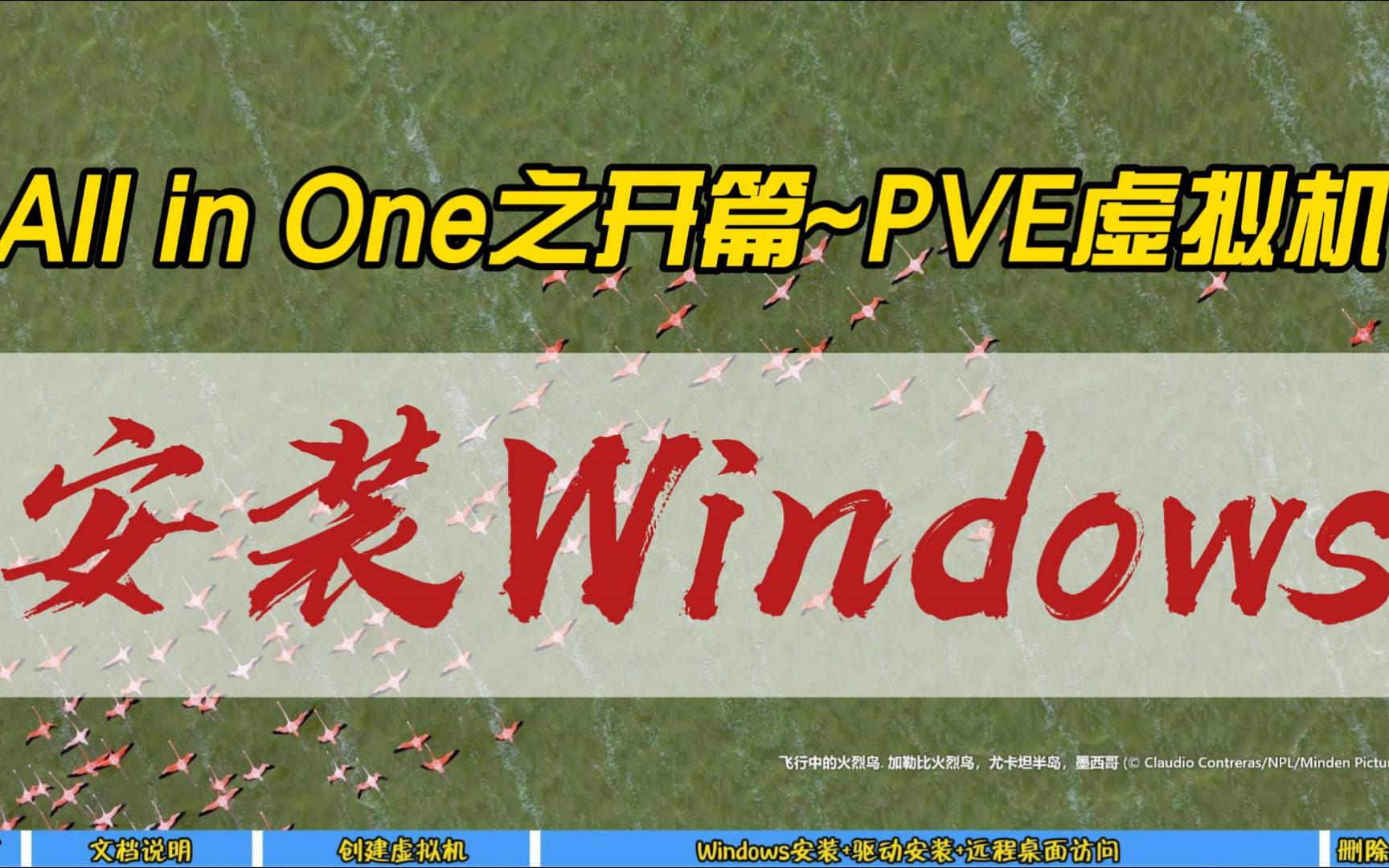 All in One之开篇~PVE虚拟机安装Windows~
