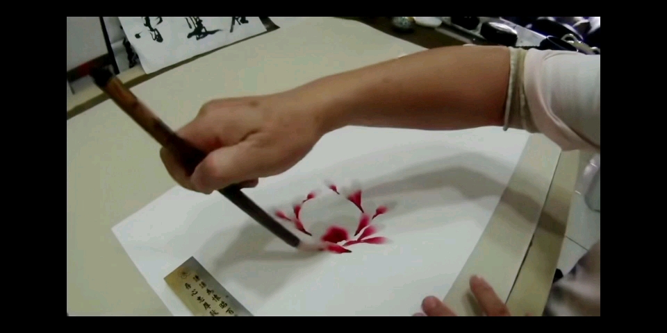 田老师教你画中国画牡丹画法,详细技巧,还花蕊画法教学