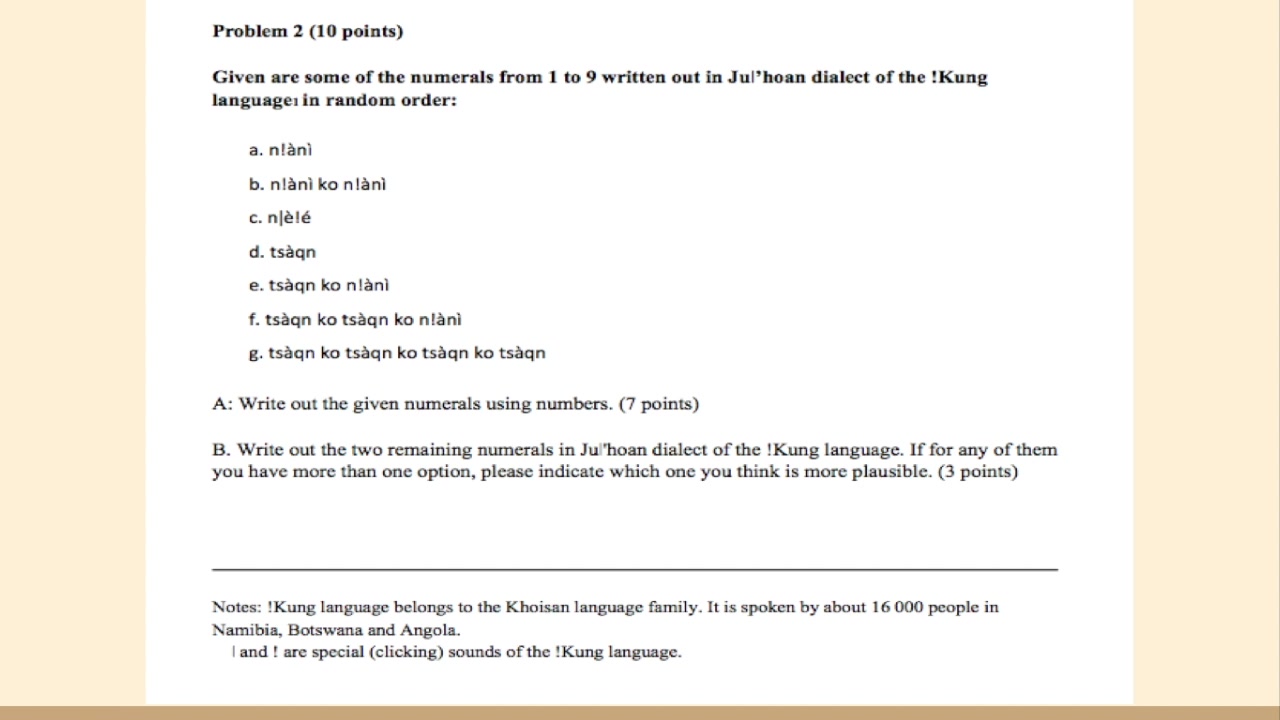 语言学题目:逻辑与数学