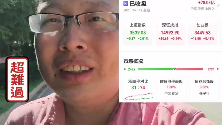 开盘啦!大盘翻红,手里的两支还是绿油油的,真是男人哭吧哭吧