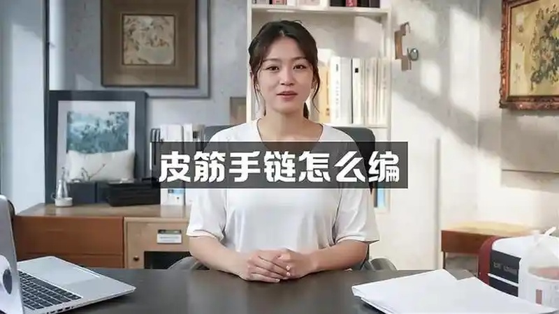 皮筋手链怎么编