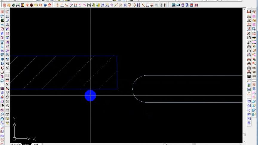 实站月薪上万模具设计牛角进胶的2D画法