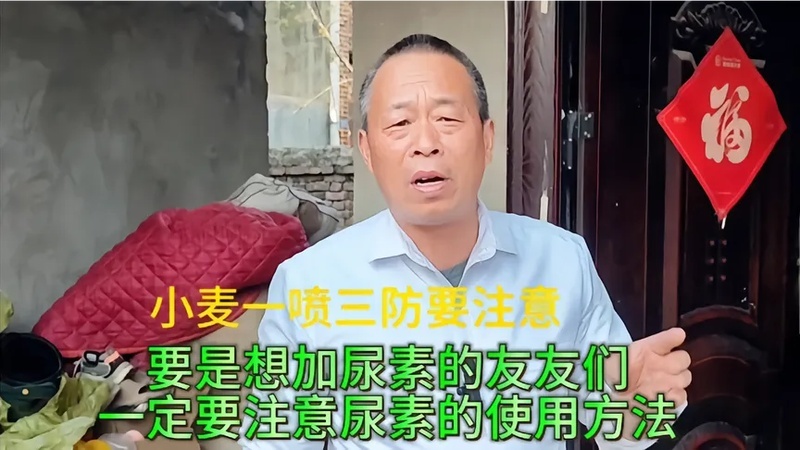 小麦一喷三防要加尿素的友友们,加尿素时一定要注意它的使用方法