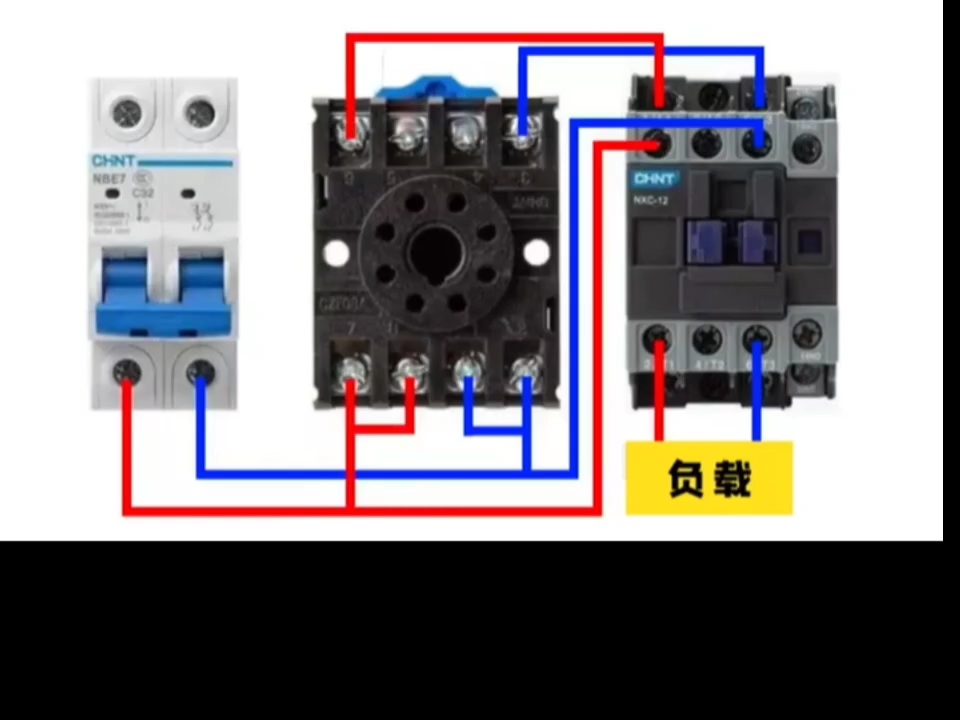 时间继电器的延时通电断电是如何接线控制的