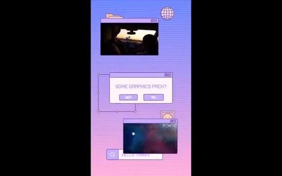 AE模板-复古操作系统图形元素警报弹窗动画