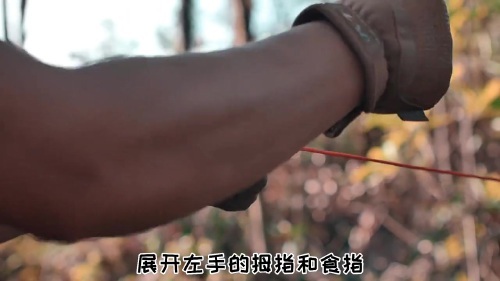 露营小技巧,一个能放大几倍拉力的滑轮绳组