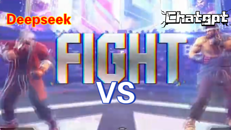 Deepseek与Chatgpt分别关于他们角色扮演格斗记录——说自己赢的...
