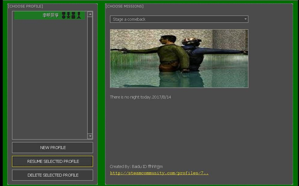 【cs零点行动】非官方任务(Stage a comeback)