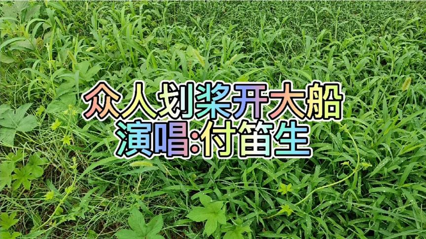 众人划桨开大船  演唱:付笛生