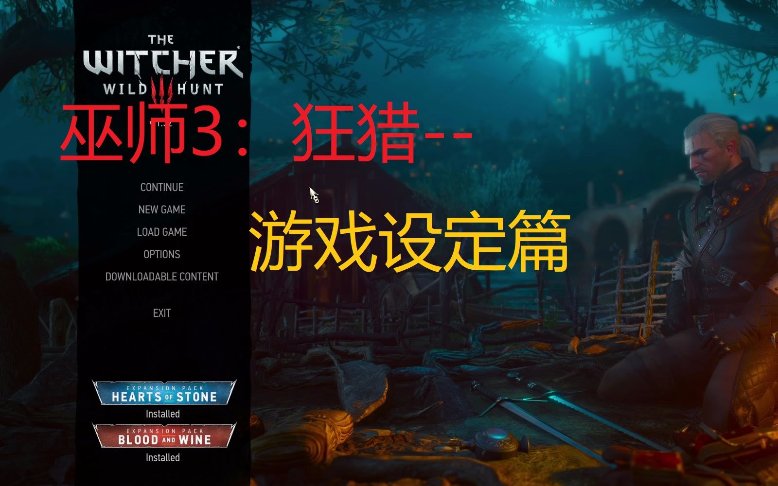 巫师3:狂猎--游戏设定篇--语言、按键、画面、人物服装等设定