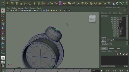 Maya2014白金教程:闹钟建模01_1 群:172872251
