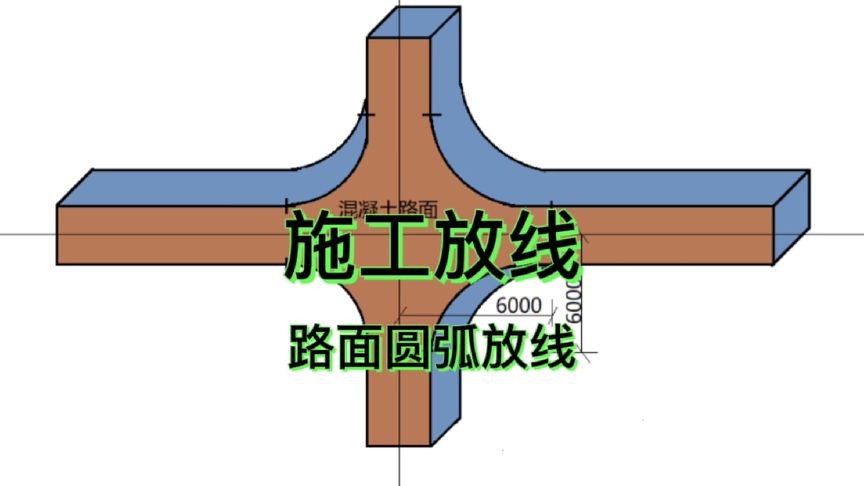 建筑工程 道路圆弧施工放线 简单实用的放线方法