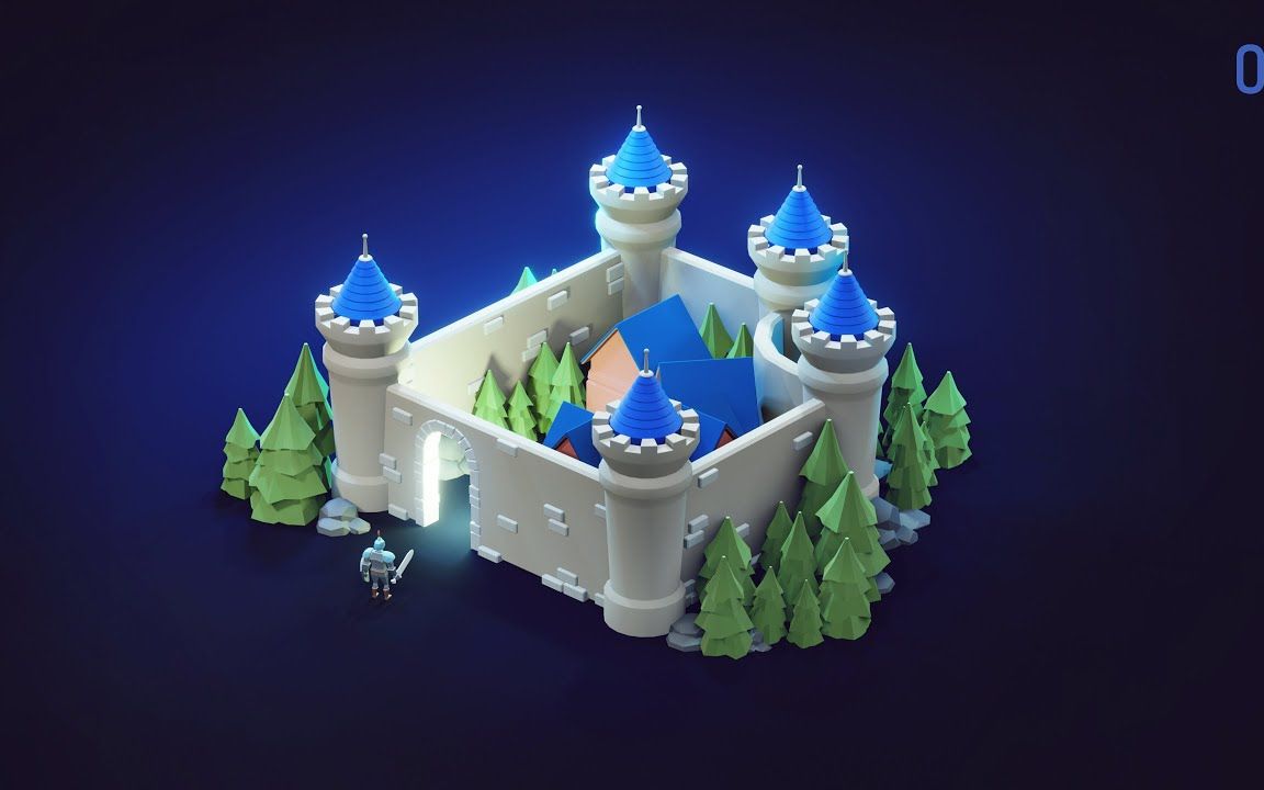 blender 可爱城堡制作 3 【中文翻译】