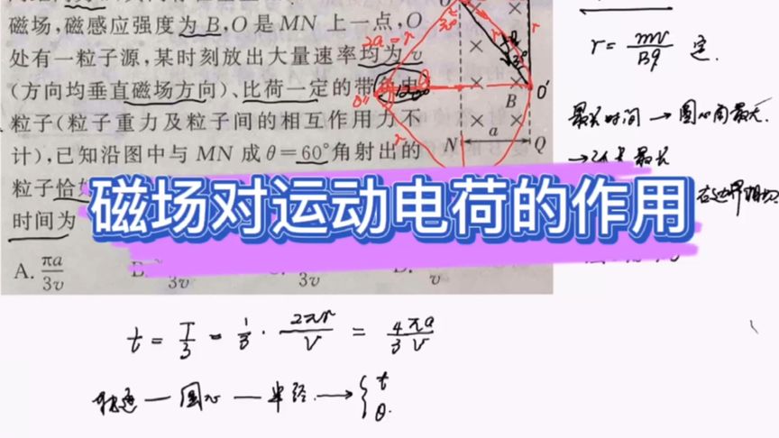 每天一道题,磁场对运动电荷的作用(二)