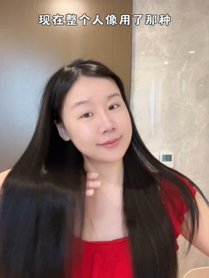 我的精油涂法来喽,这样涂发尾巨顺滑