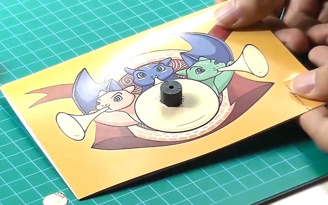 极客爸爸AR游戏纸电路案例:一起吹响的唢呐 | 拼贴电子学