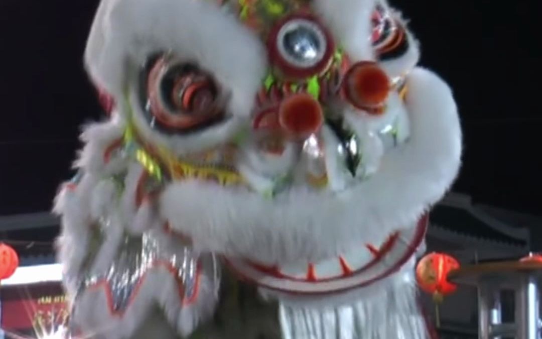 中华优秀传统文化之国粹醒狮精彩高桩醒狮表演