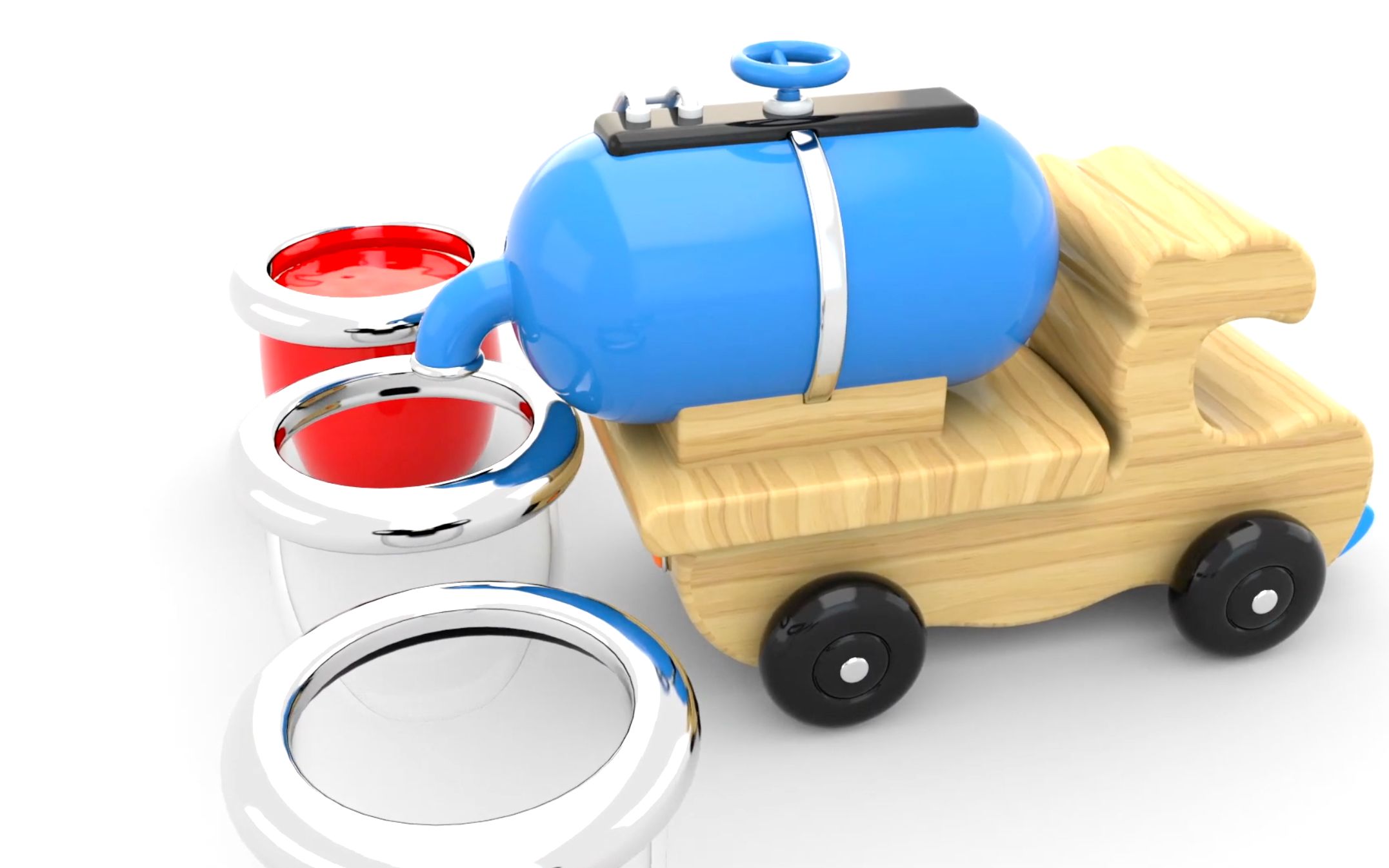 认识不一样的颜色,卡通车动画片 早教益智