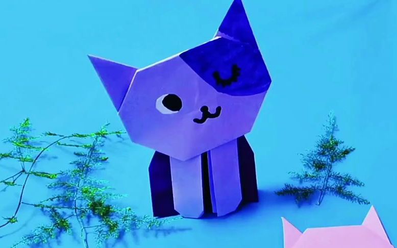 【折纸教程】小猫咪折纸教程