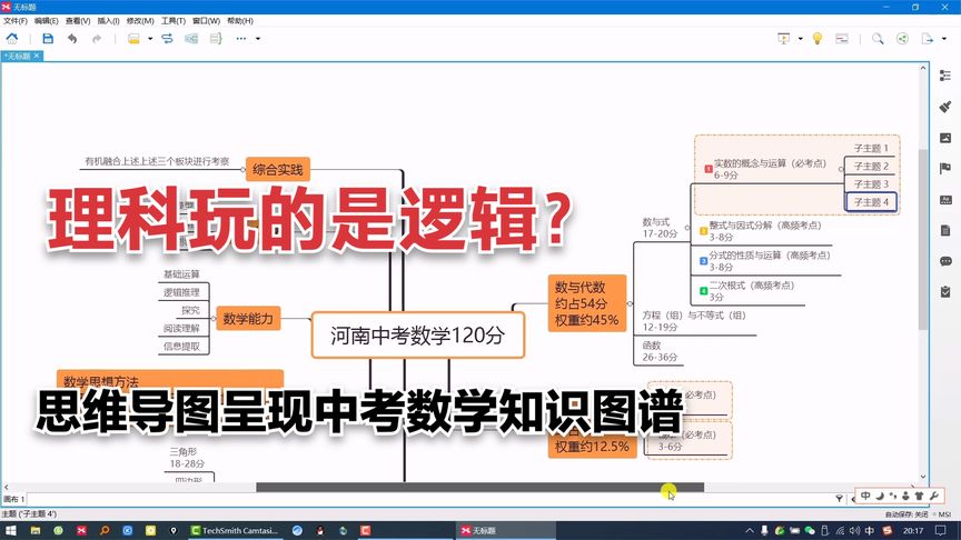 都说理科玩的是情怀,思维导图绘制中考数学考点图谱技巧分享