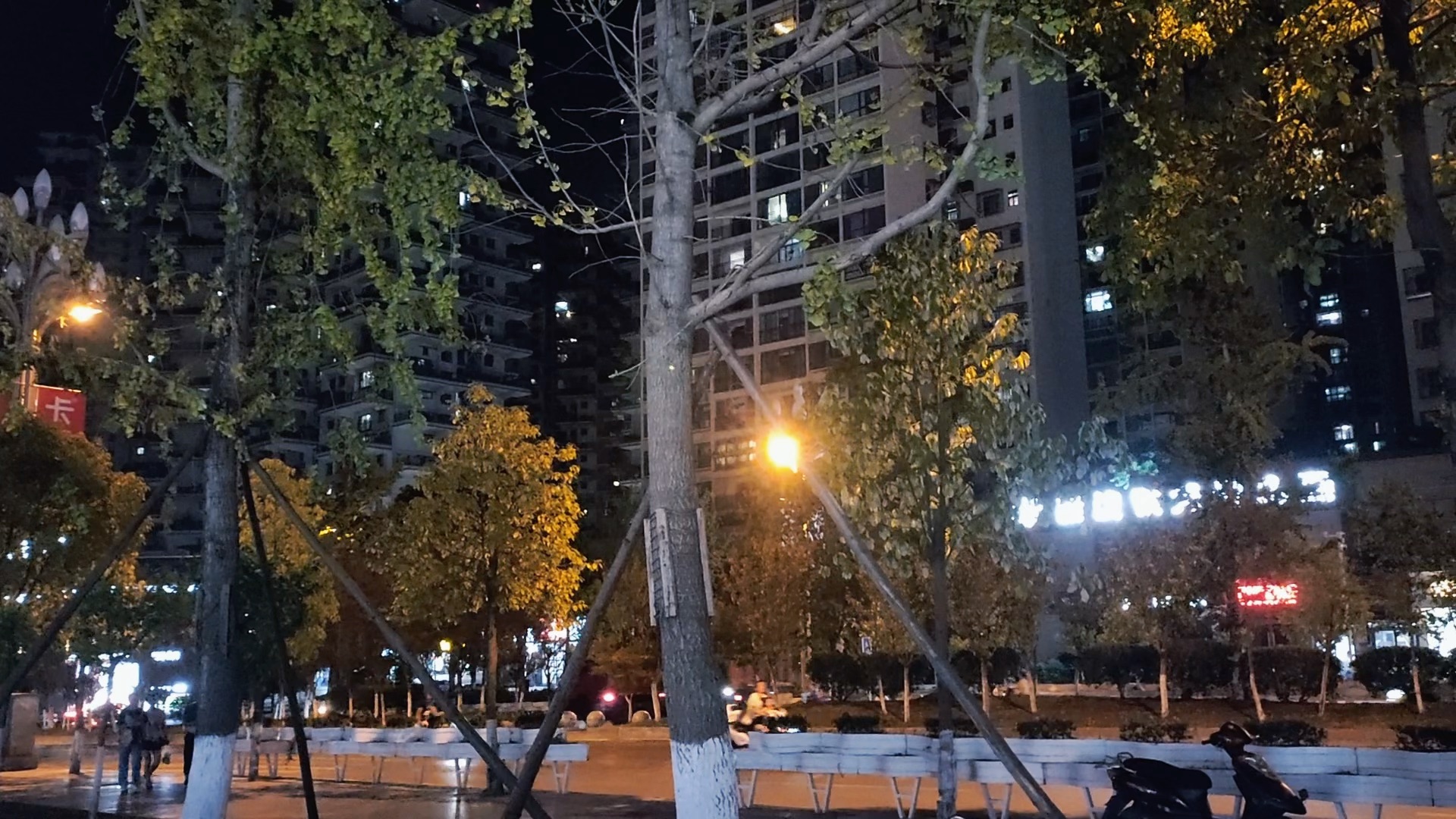 第2024期 | 橘黄 孤独路灯 夜晚车流行驶 文案视频素材 情绪伤感 夜晚...