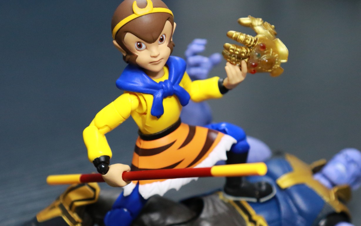 【定格动画】大圣vs灭霸(99动画西游记孙悟空可动人偶测评·伪)