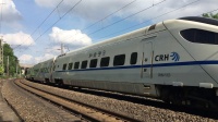 【小谁】重连的CRH5A型动车组通过京广铁路K1205公里处