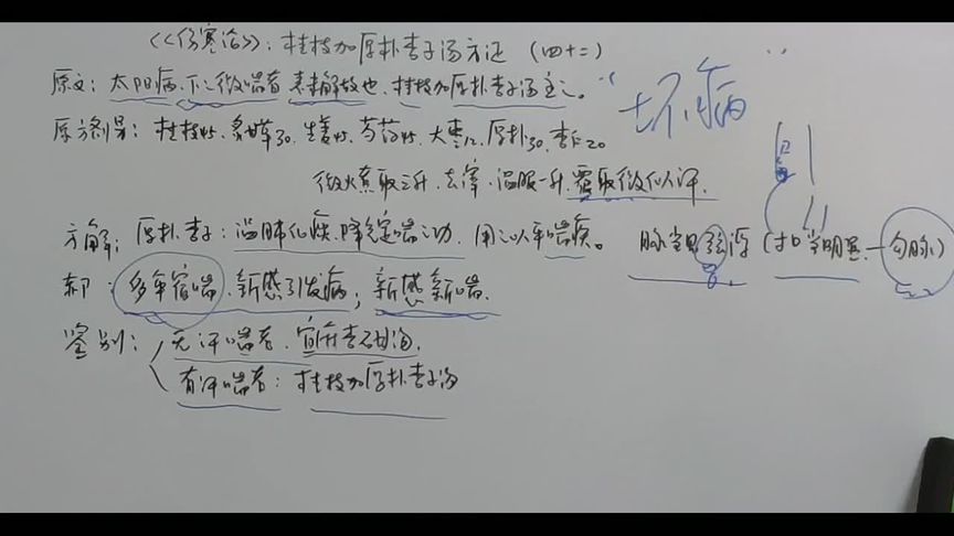 《伤寒论》:桂枝加厚朴杏子汤方证(四十二)