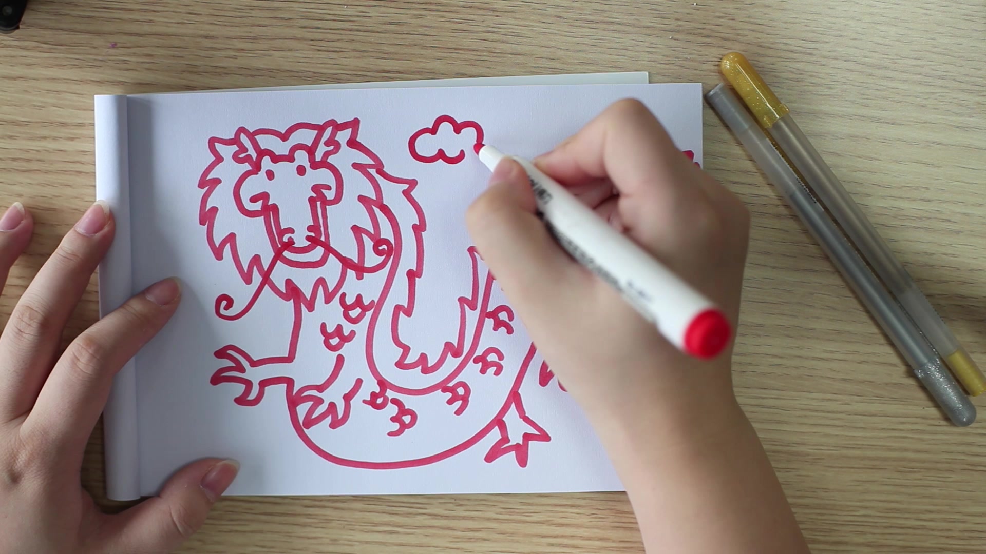 【简笔画】十二生肖简笔画之“霸气的龙”,一学就会的简笔画教程