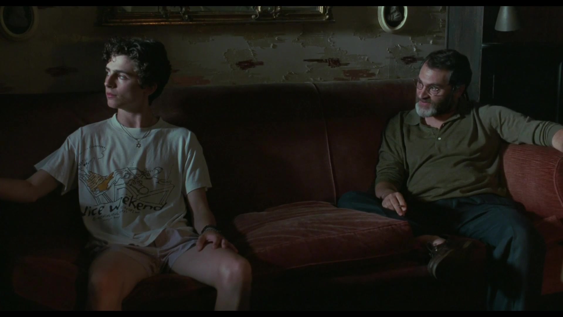 电影《请以你的名字呼唤我》男主与父亲的片段～