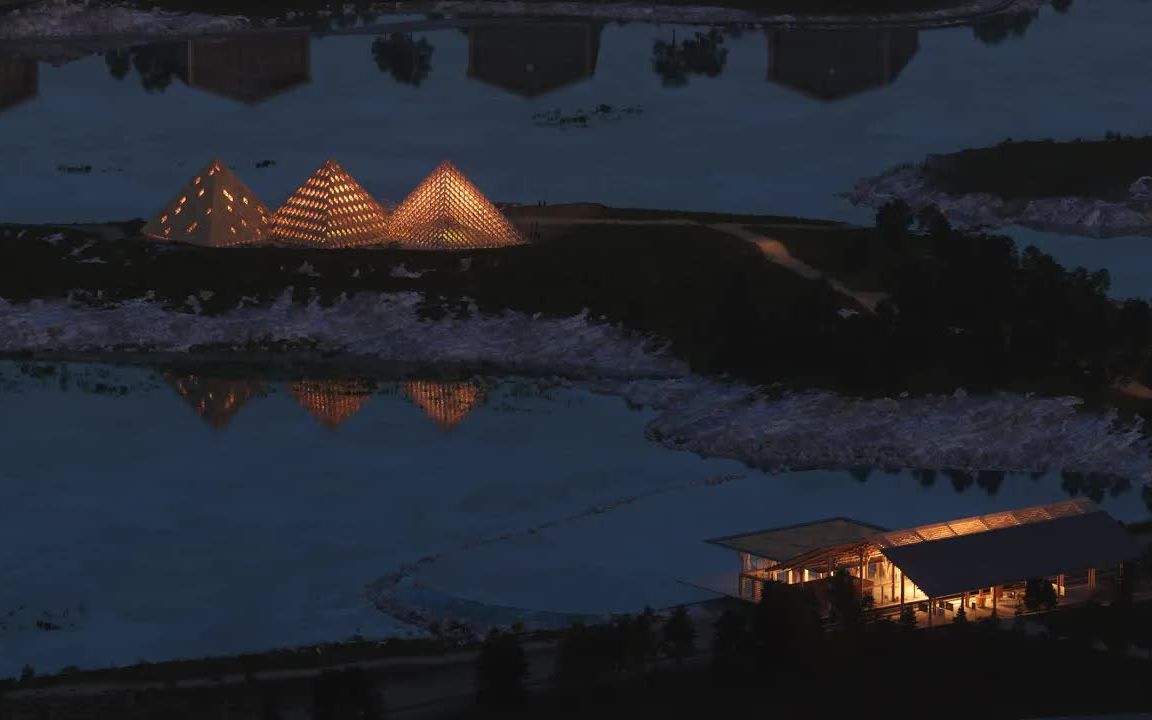 建筑概念方案设计:日本建筑师普利兹克奖得主坂茂(Shigeru Ban)提议...