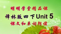 译林版小学英语四年级下册Unit5课文和单词朗读