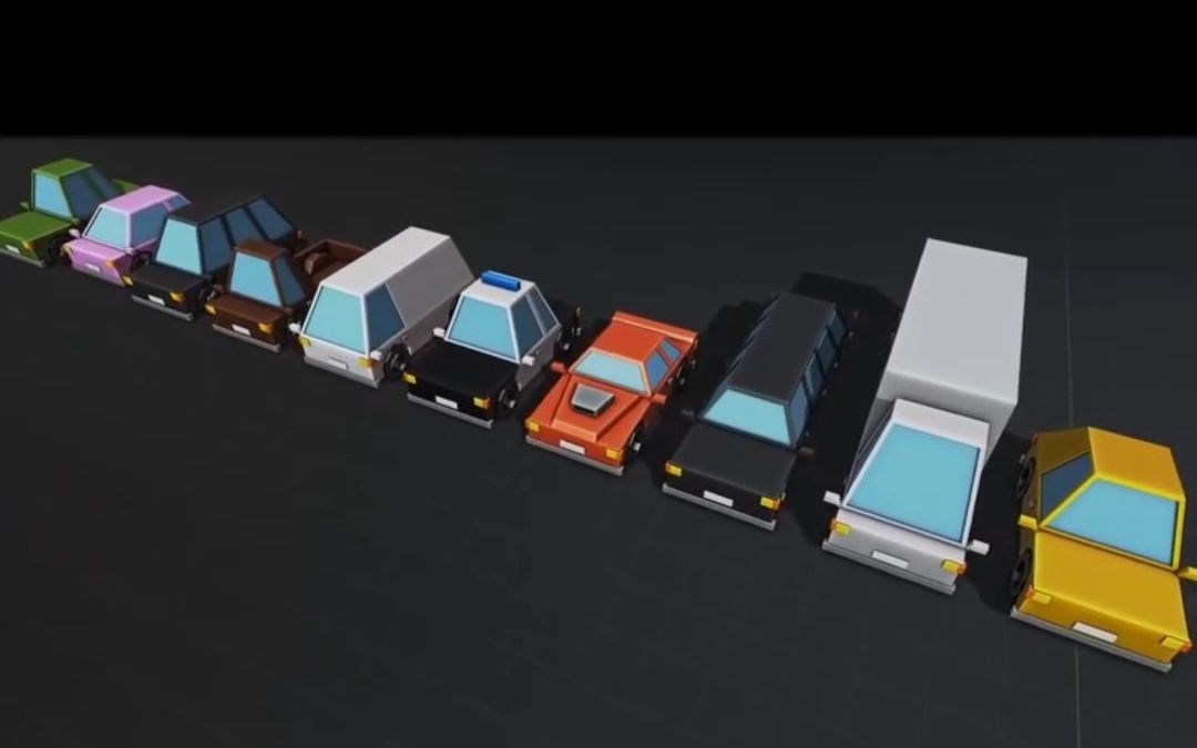 十分钟,在blender中制作10辆不同的汽车