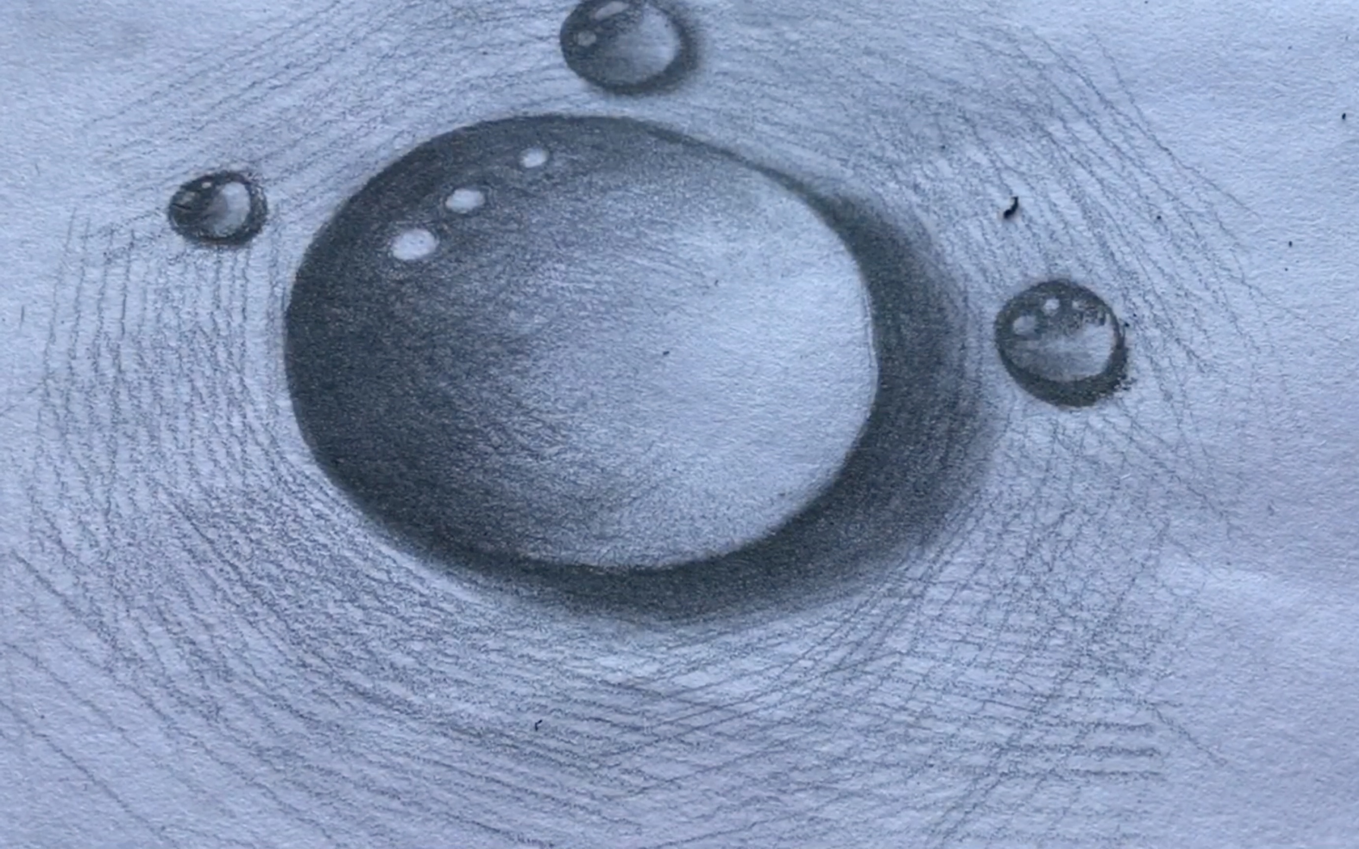 水滴的简单画法哦!