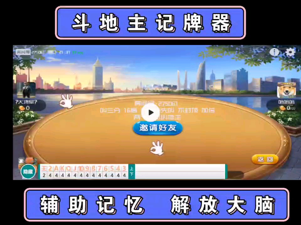 斗地主记牌器,辅助记忆,解放大脑