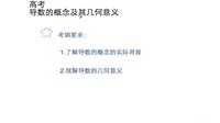 高考考点11.1-导数的概念及其几何意义