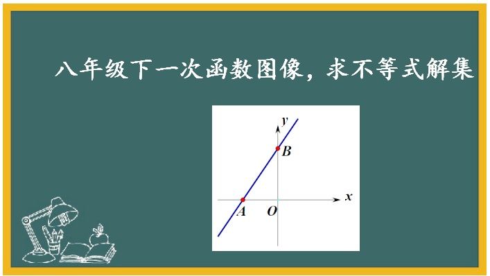 八年级下分析一次函数图像,求不等式的解集