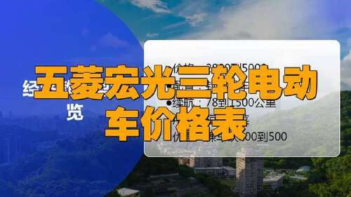 五菱宏光三轮电动车价格曝光!最低仅需XX元起,你会买吗?