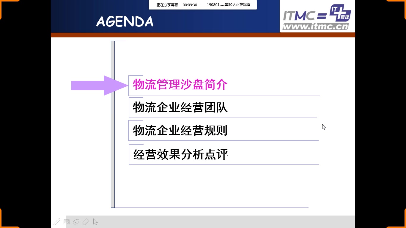 ITMC物流企业沙盘(2月24日直播课)