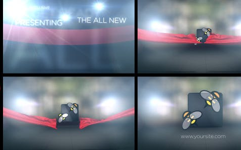 AE模板-发布会毕业典礼快门拍照狗仔队特效的动态LOGO片头模板...