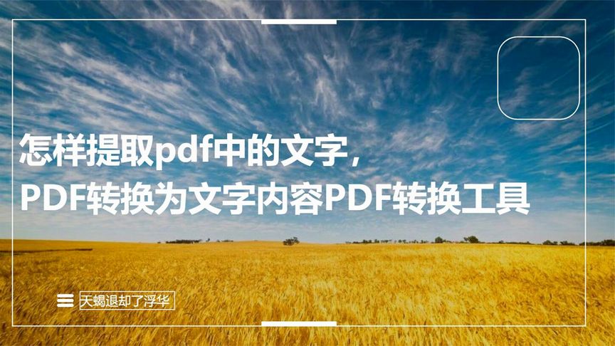 怎样提取pdf中的文字,PDF转换为文字内容,PDF转换工具