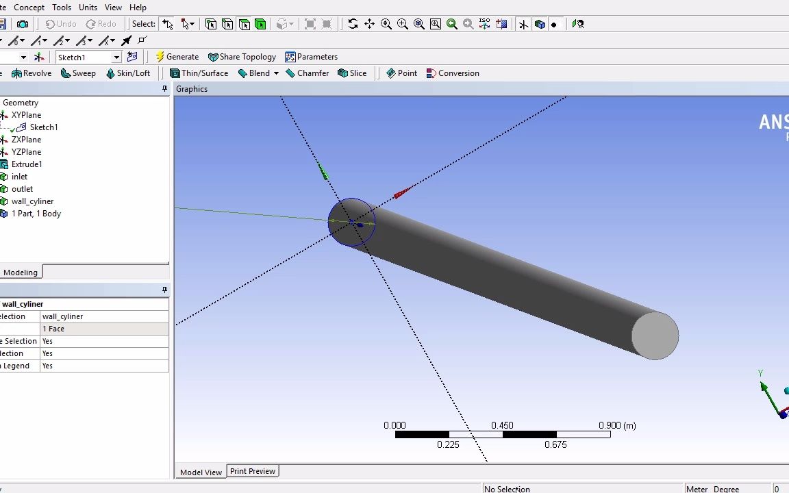 003 ANSYS DM 圆柱建模