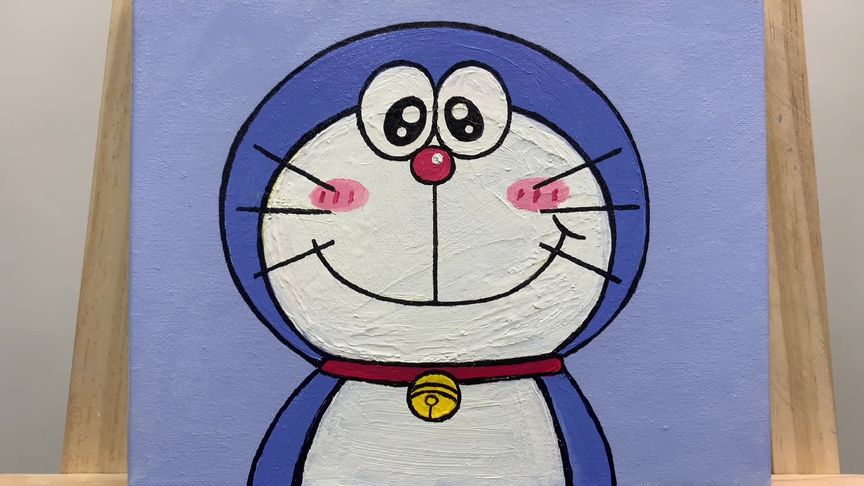 如何简单的画动漫人物#哆啦A梦 #一起学画画