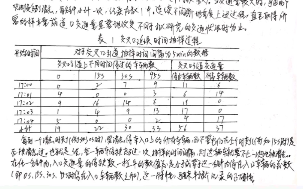 【交通工程学】交通调查-点样本法