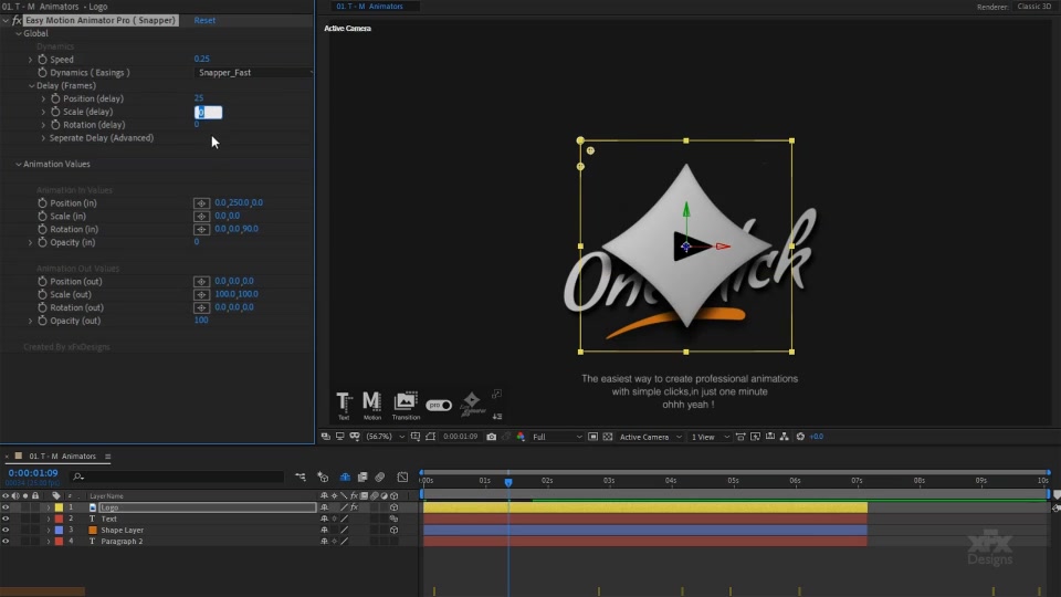 ...运动转场动画工具包Easy Animator Pro | All In One Animation Maker
