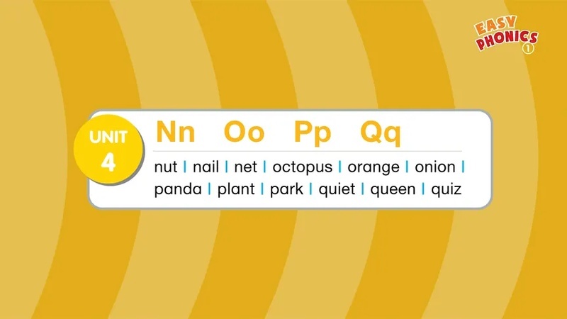 超级好的自然拼读课 Easy Phonics 1 (Unit 4 Nn, Oo, Pp, Qq)