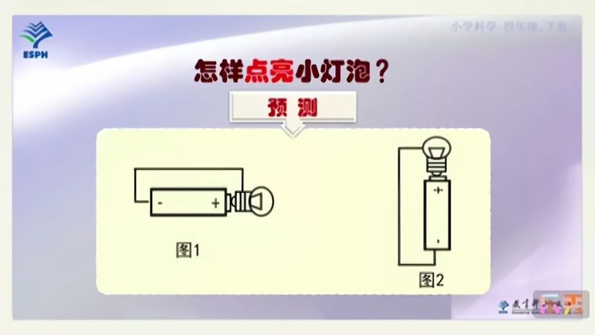 四年级科学下册2.2《点亮小灯泡》微课