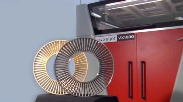 Voxeljet维捷3D打印蜡型进行熔模铸造部件过程视频解读