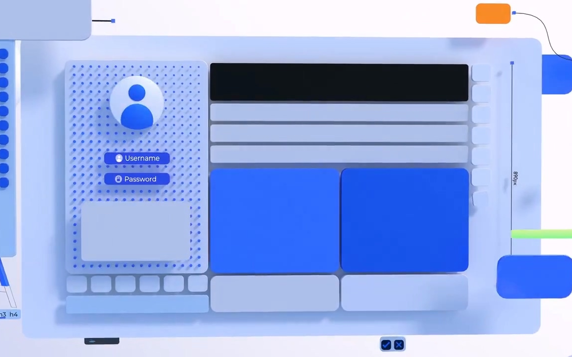 AE模板-界面悬浮浮动UI特效的动态LOGO片头模板标识品牌商品店铺...