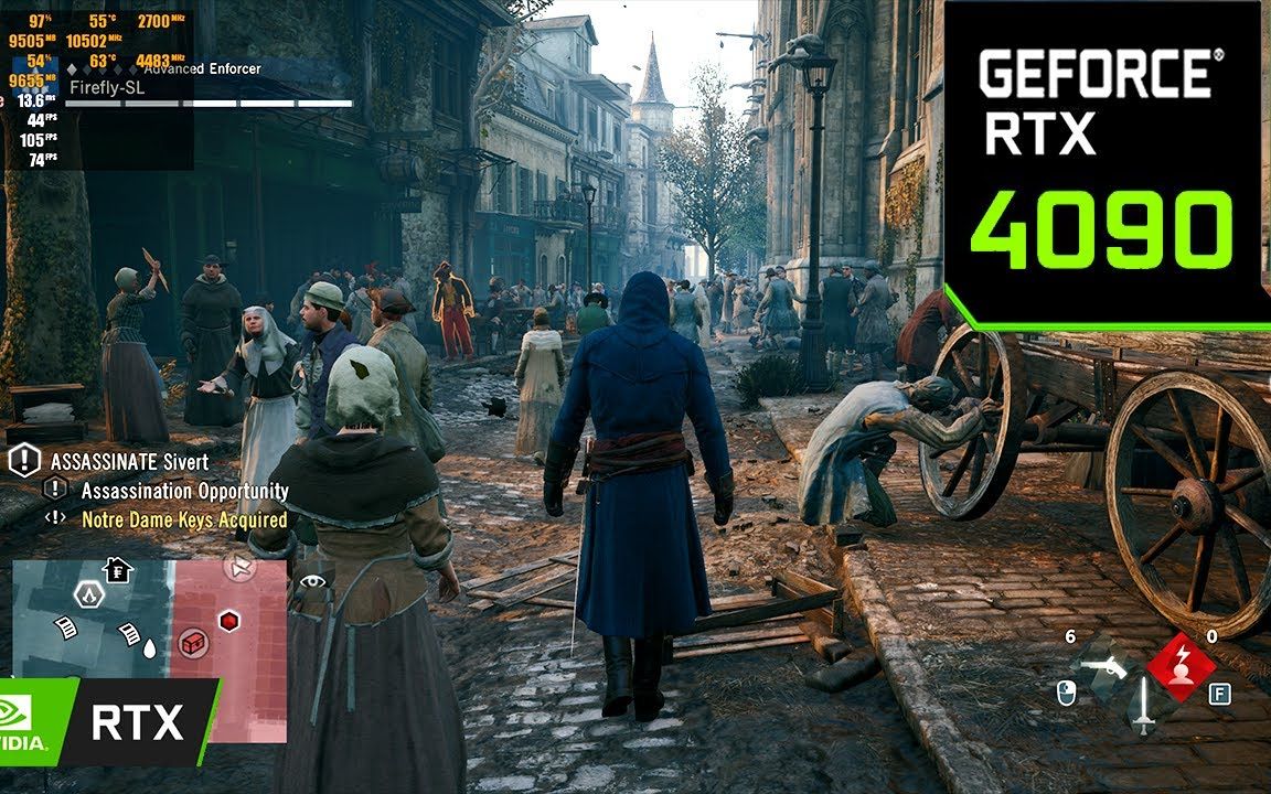 【4K收藏级】刺客信条大革命 | RTX 4090 24GB 4K 最大设置_哔哩...